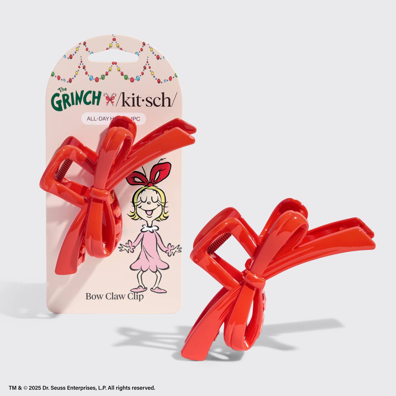 The Grinch x Kitsch Red Bow Claw Clip – Einstein's Attic