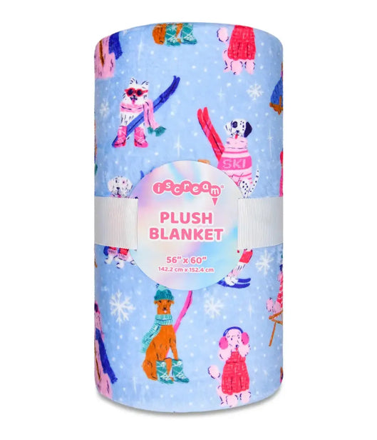 SKI DOGS BLANKET – Einstein's Attic