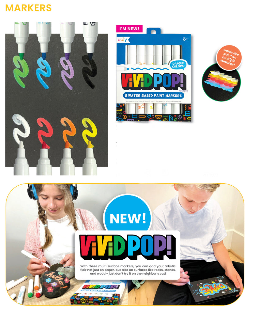 Vivid Pop Paint Markers – Einstein's Attic